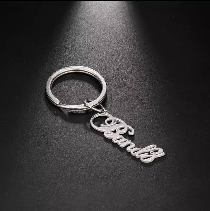 20+ Font Styles Customized Keyring Stainless Steel Name Personalized ...
