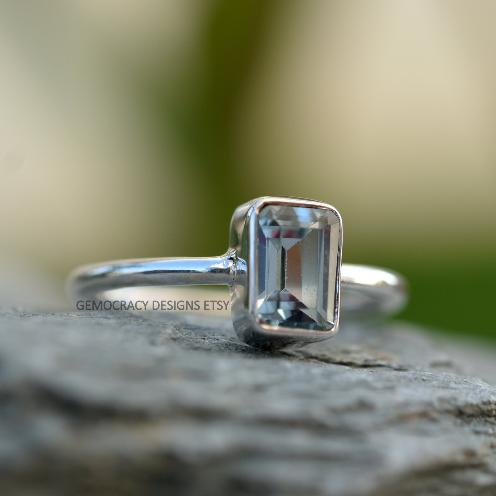 Blue Topaz Ring 925 Sterling Silver Ring Blue Topaz | Etsy