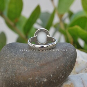 Very Peaceful White Quartz Ring, 925 Sterling Silver Ring, Quartz Ring ...