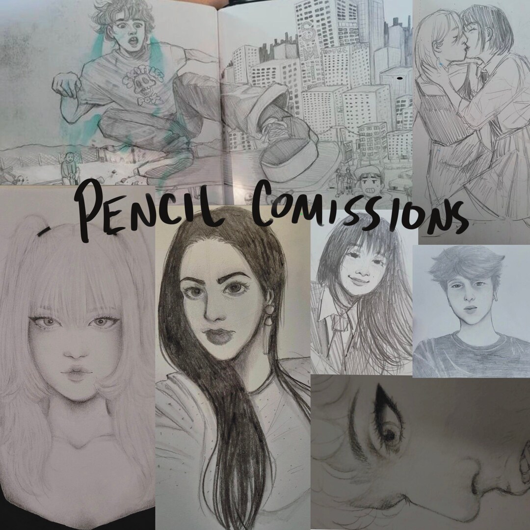 Realistic Pencil Portraits - Etsy