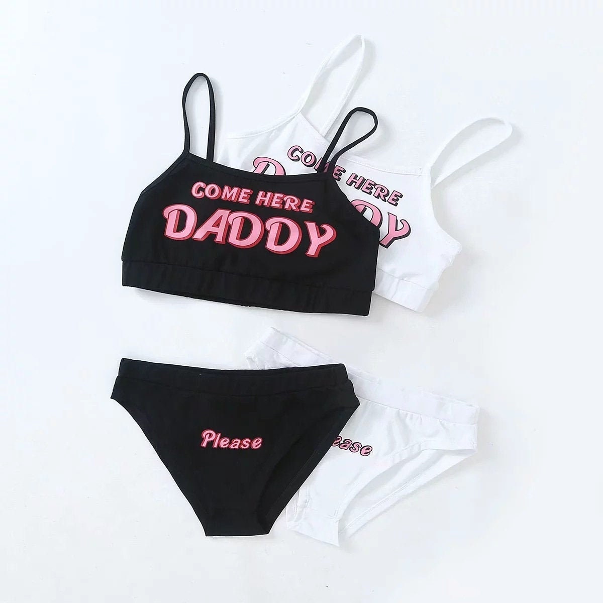 Sexy Daddy Bra And Panty Underwear Set Erotic Lingerie Come Etsy
