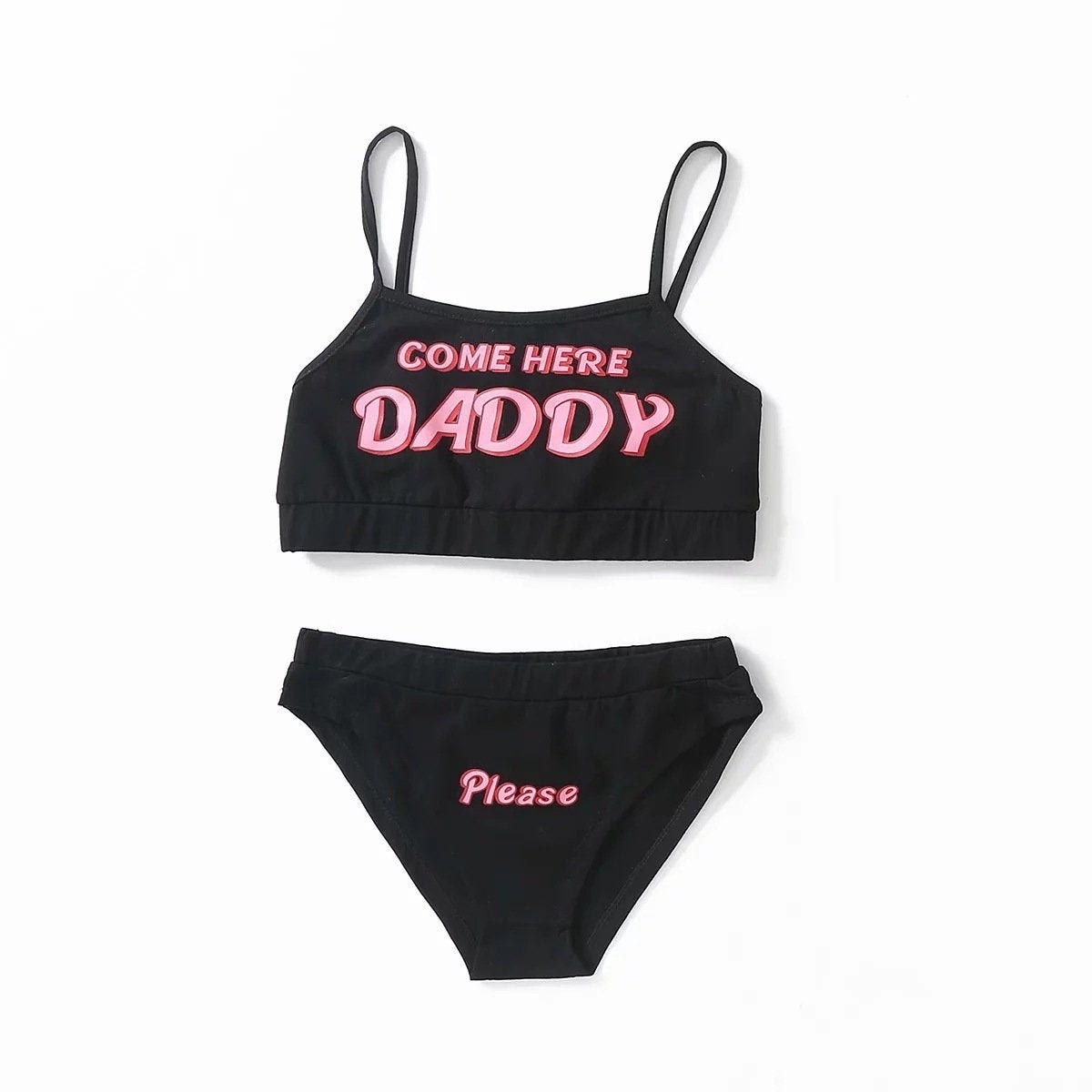 Sexy Daddy Bra And Panty Underwear Set Erotic Lingerie Come Etsy