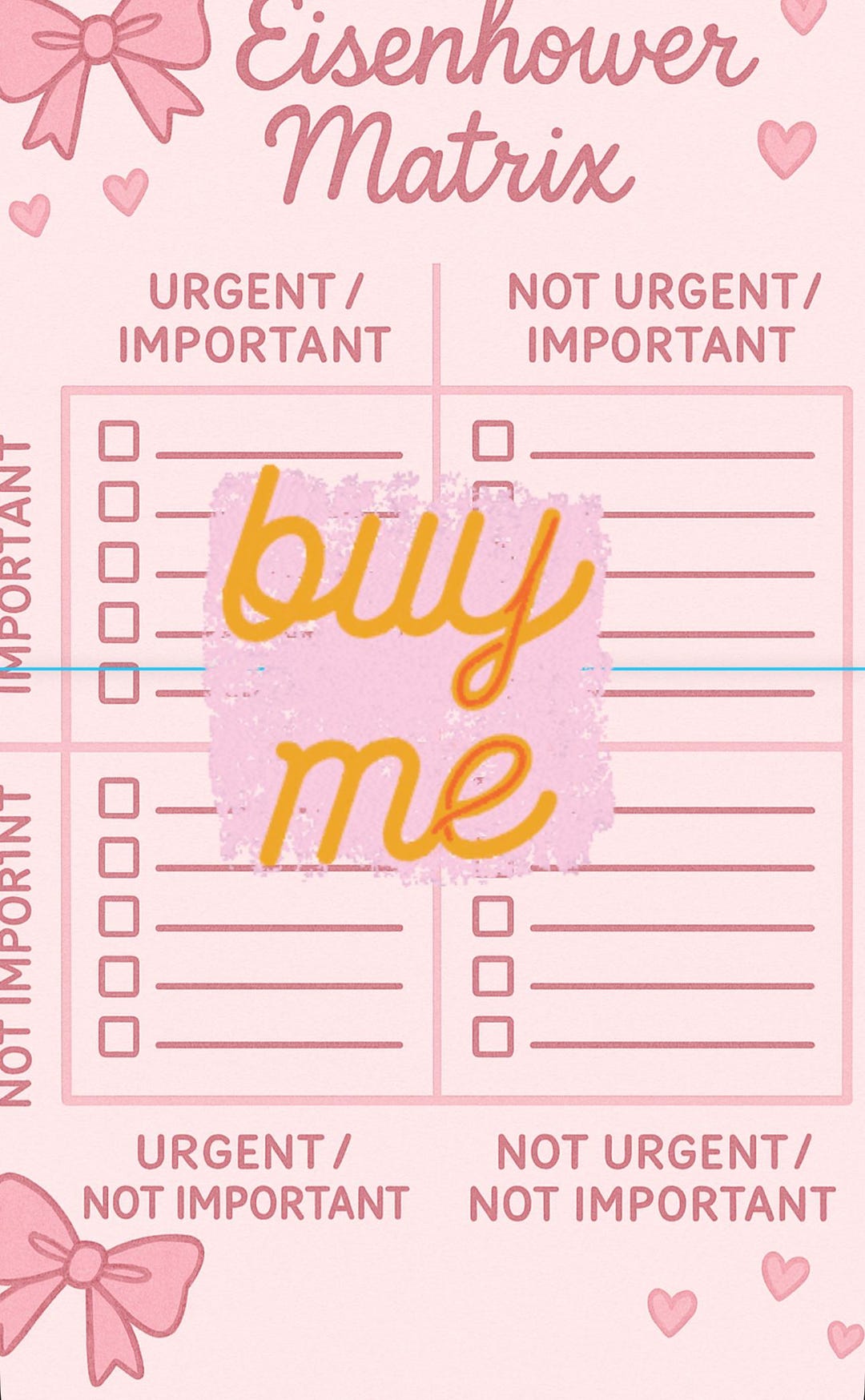 Cute Eisenhower Matrix - Etsy
