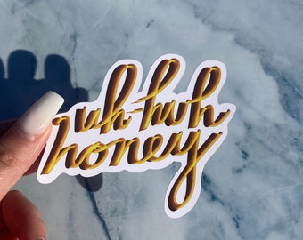 Huh Sticker - Etsy