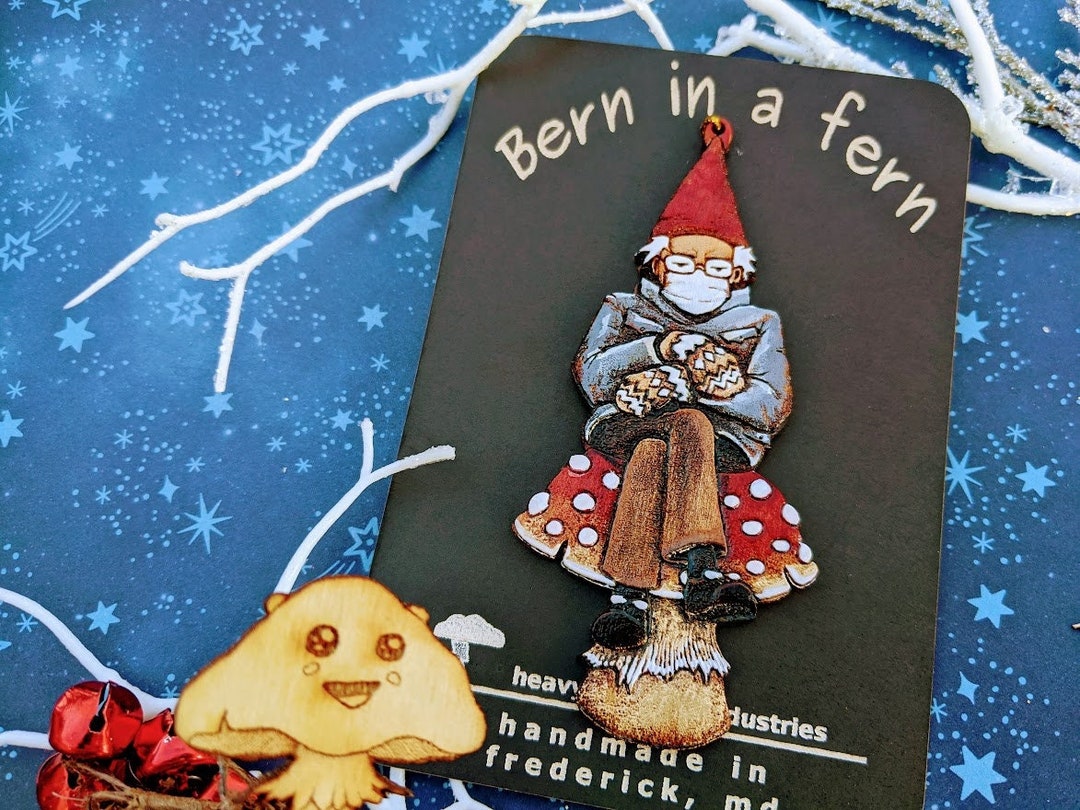 Ornament Bern in a Fern - Grumpy Bernie Christmas Ornament - Bernie ...