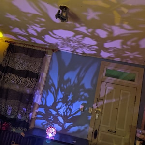 Enchanted Forest Shadow Lamp: Color Changing LED, Baltic Birch - Etsy