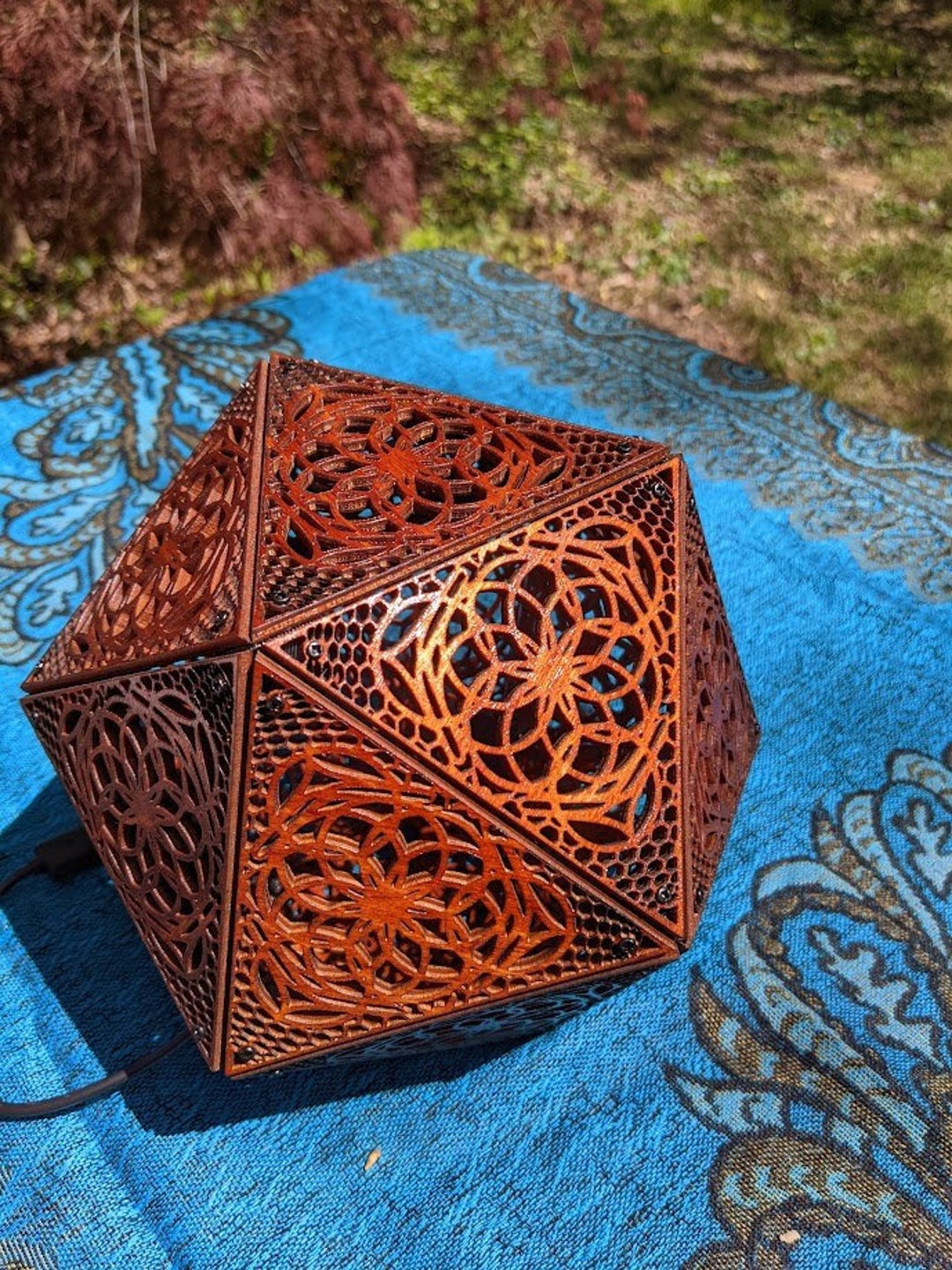 Sacred Geometry Lamp - Assembled and Finished Shadow Lamp - Etsy