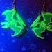 Neon Pterodactyl Earrings- Dinosaur Earrings - Etsy