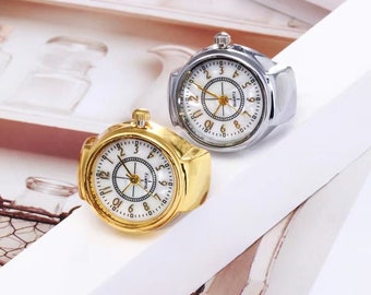 Silver Ring Watch | Etsy