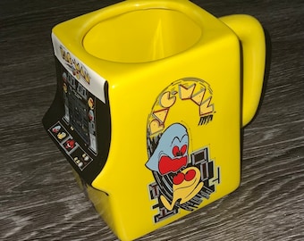 Pac-man Vintage Ceramic MUG Bandai Namco Pac Man Pacman - Etsy