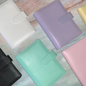 Blank A6 Faux Leather Budget Binders With Optional Mini Calculator - Etsy