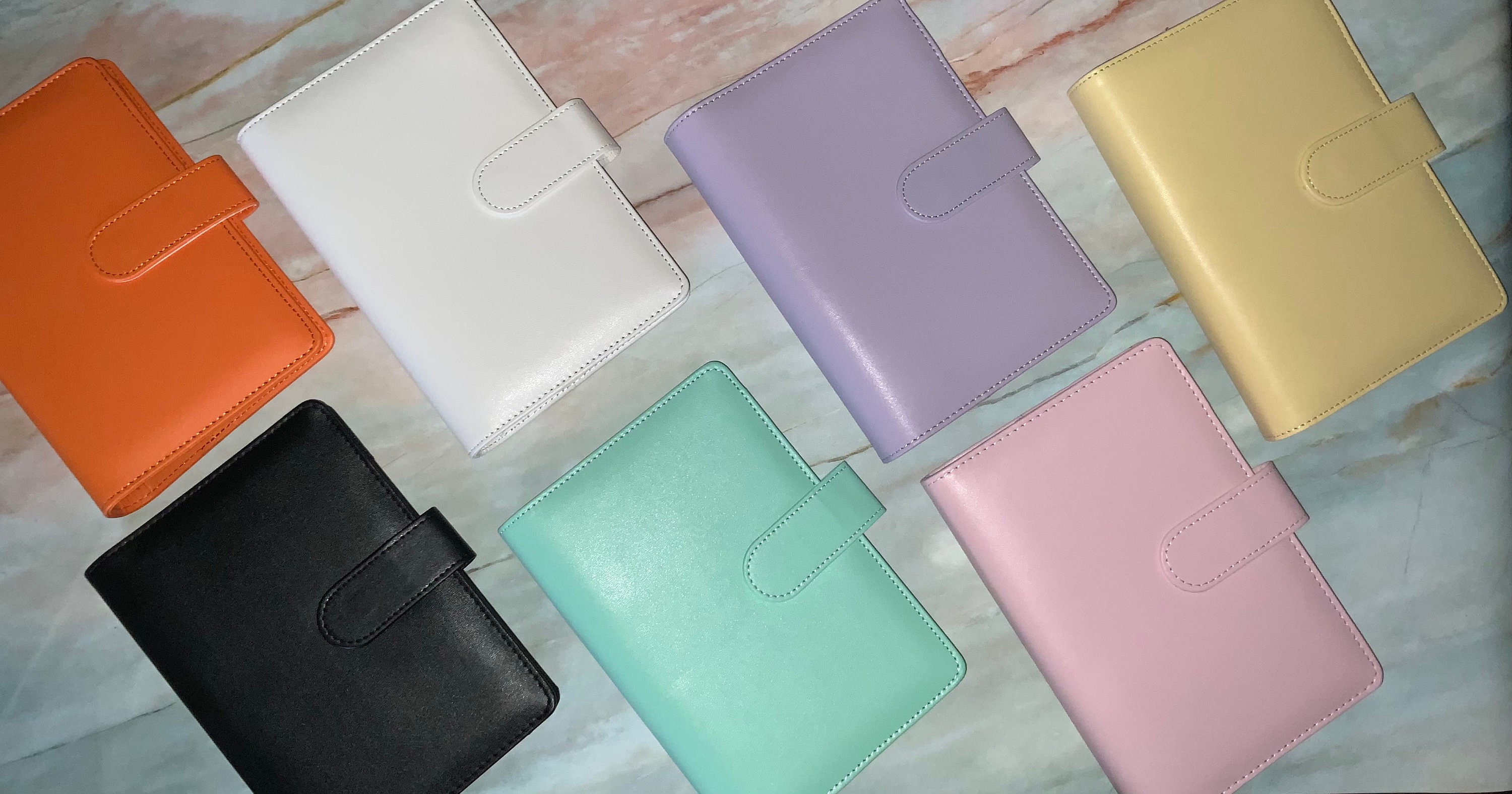 Blank A6 Faux Leather Budget Binders With Optional Mini Calculator - Etsy