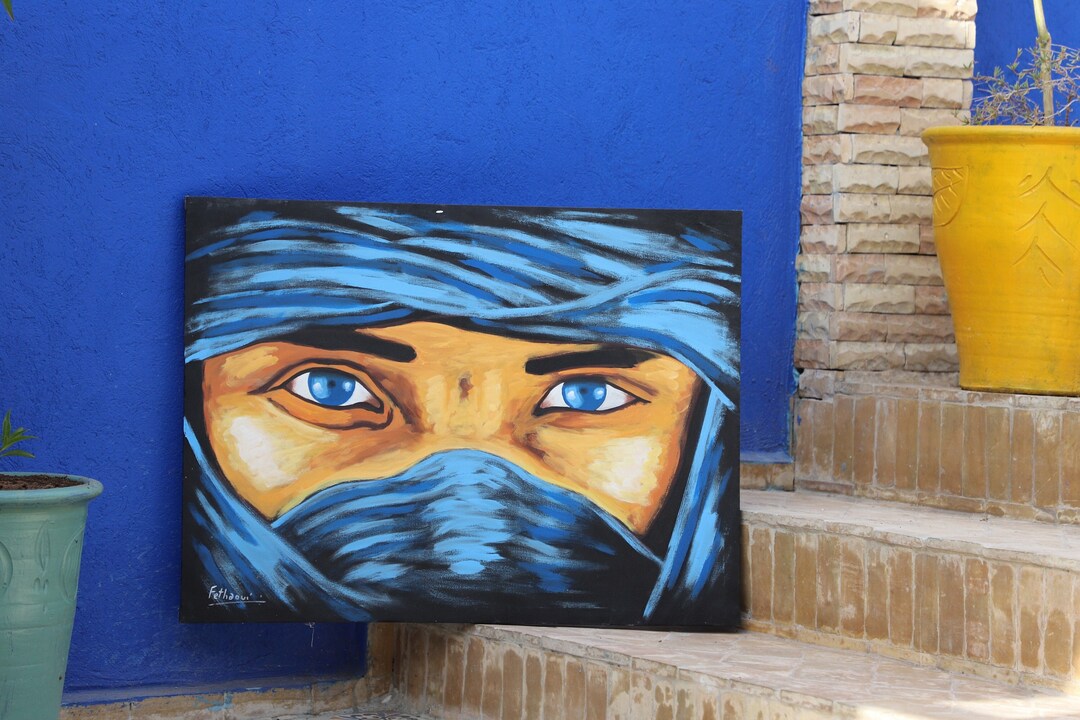 Nomad Oil Painting, Nomad Eyes Wall Painting, Wallart Oilpainting ...