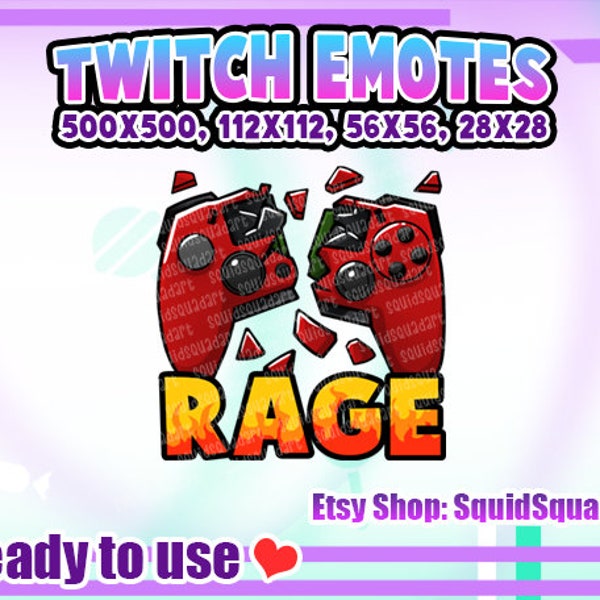 Twitch Rage Emote - Etsy