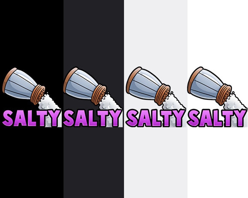 Salty Salt Container Emote for Twitch / Youtube / Facebook - Etsy