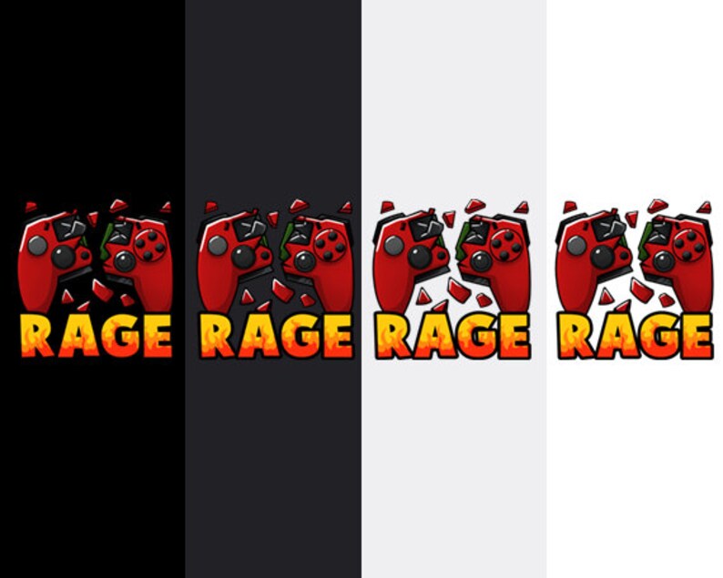 Gamer Rage Broken Controller Emote for Twitch/youtube/facebook - Etsy