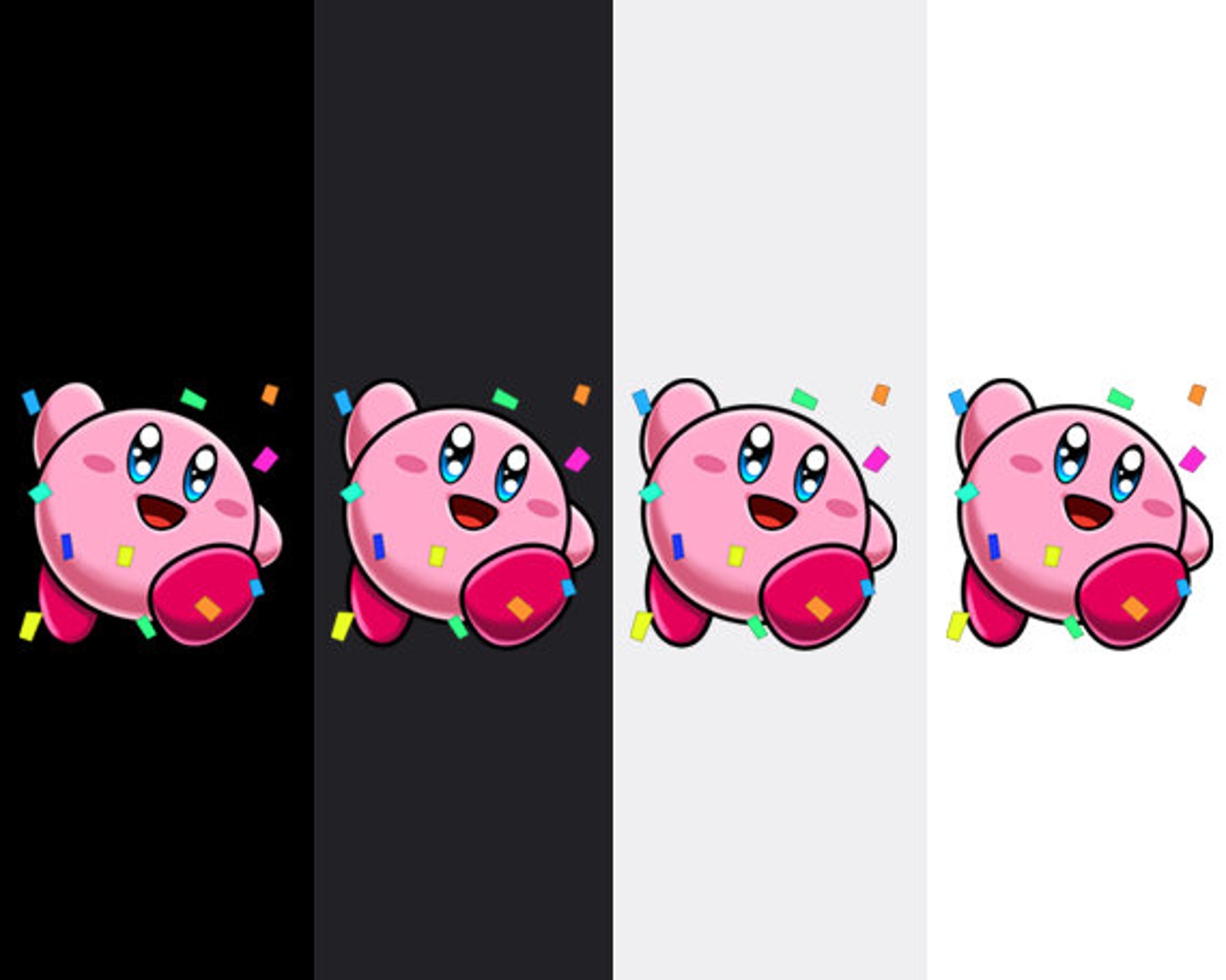 Cheering Hype Confetti Kirby Emote for Twitch/youtube/facebook - Etsy