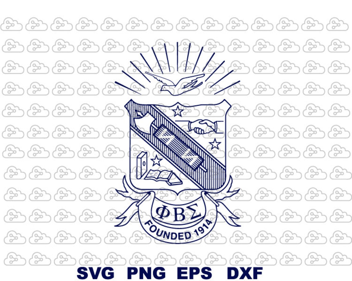 Phi Beta Sigma Fraternity svg Phi Beta Sigma Shield Crest Svg | Etsy