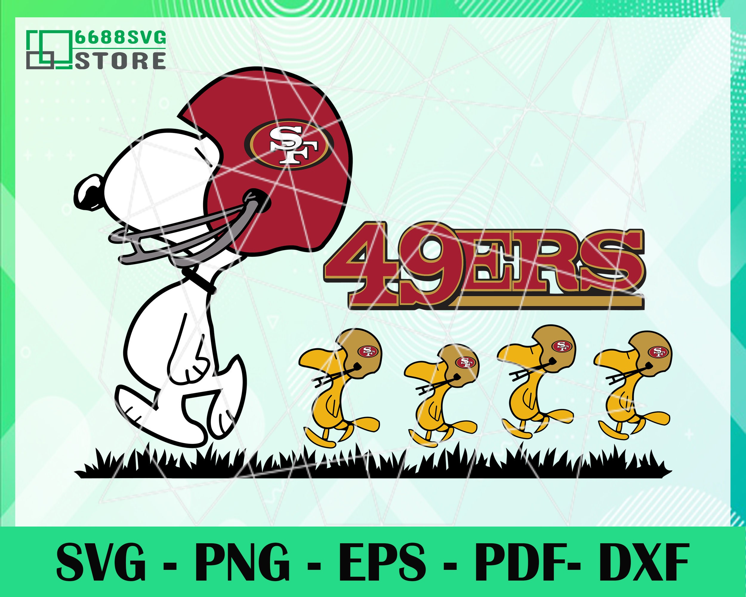 San Francisco 49ers Snoopy NFL Svg San Francisco 49ers San | Etsy