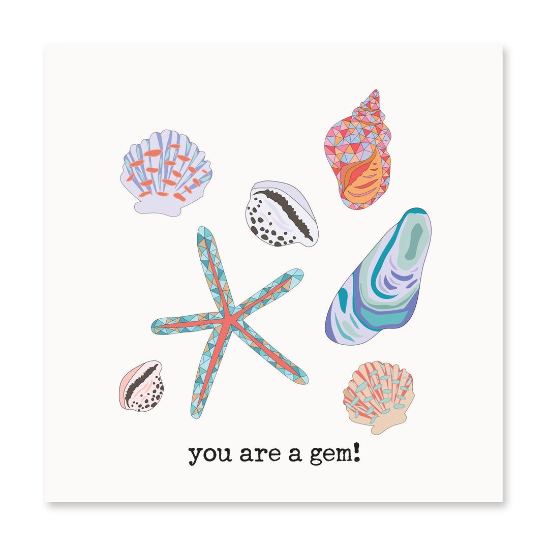 You Are A Gem! | Friendship | Love Card - Etsy
