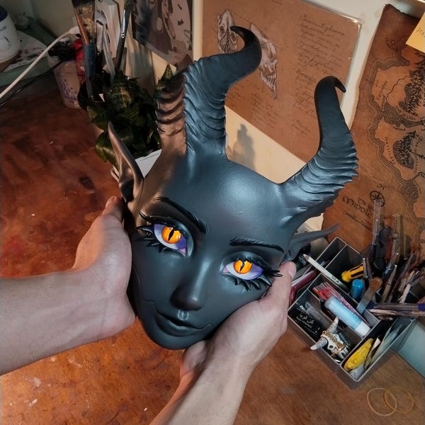 Gargoyle Mask - Etsy