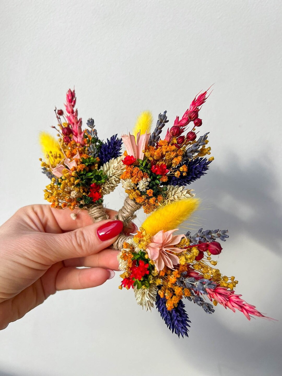Wildflower Wedding Boutonniere, Dried Flower Grooms Buttonhole, Summer ...