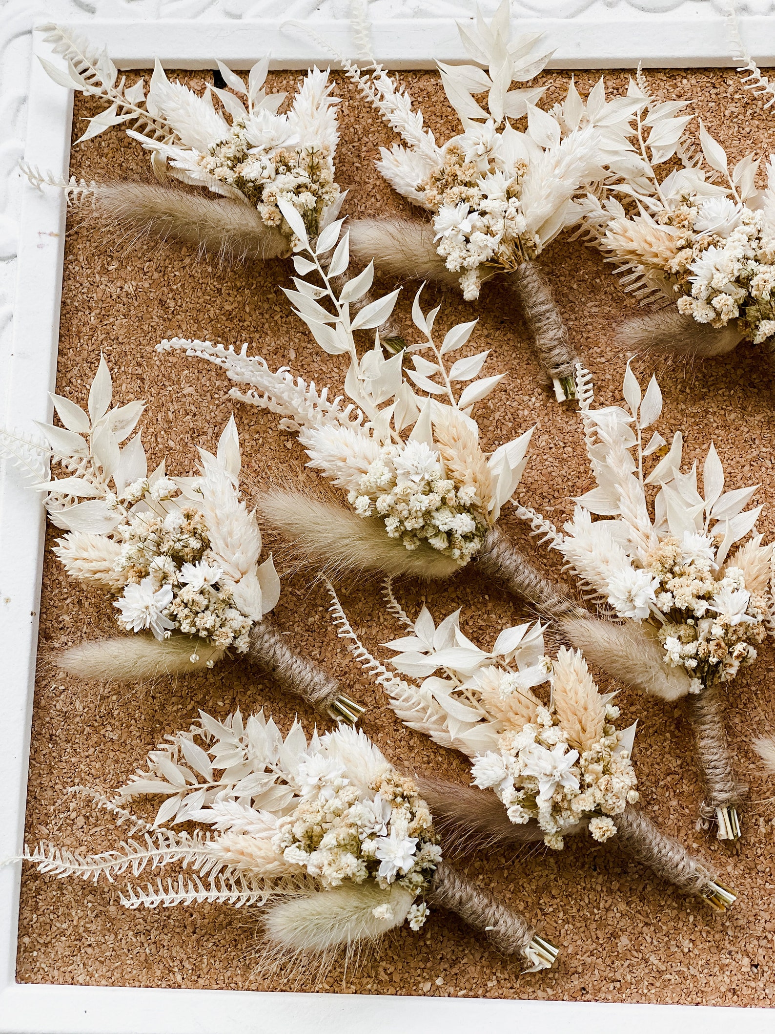 Pampas Dried Boutonniere Rustic Dried Flower Bouquet Flower - Etsy