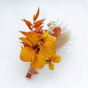 Boho Boutonniere for Fall Autumn Wedding, Dried Flower Groom Buttonhole ...