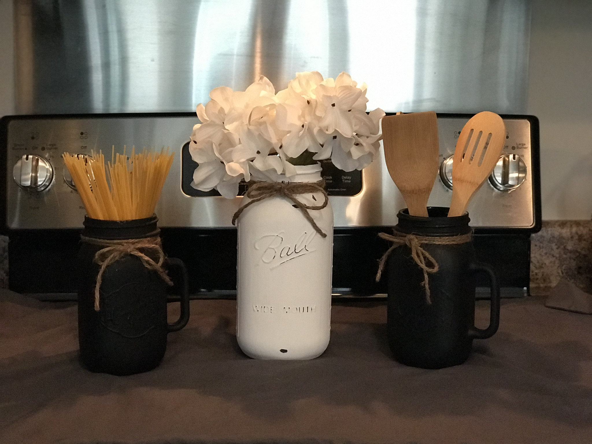 Hand Painted Kitchen Mason Jars - Etsy