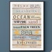 Ocean Beach Summer Typography Poster| Coastal and Tropical Wall Decor ...