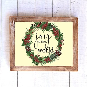 Joy to the World Wall Decor Farmhouse Christmas Decor - Etsy
