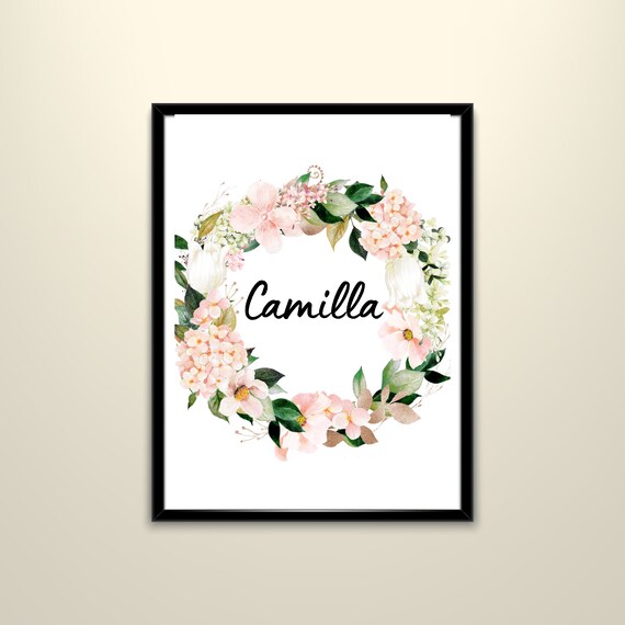 Custom Name Wall Art Personalized Printable Digital Name | Etsy
