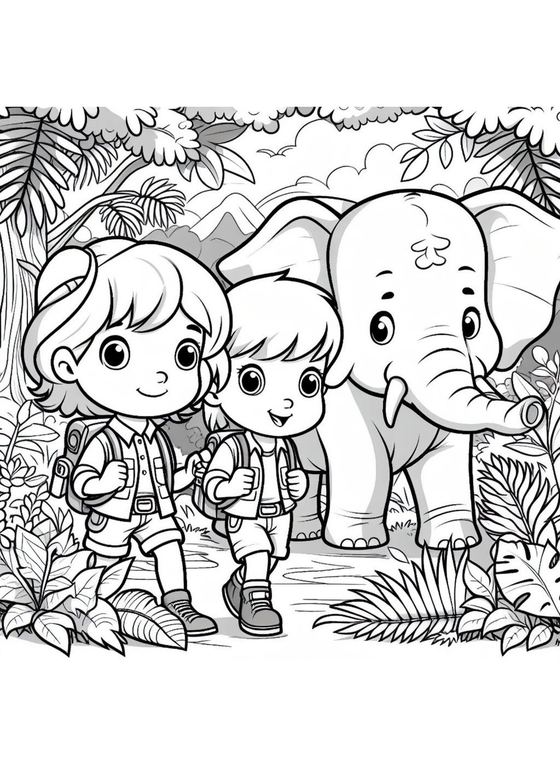In the Jungle Colouring Pages 7 Jungle Colouring Pages Colouring Pages ...