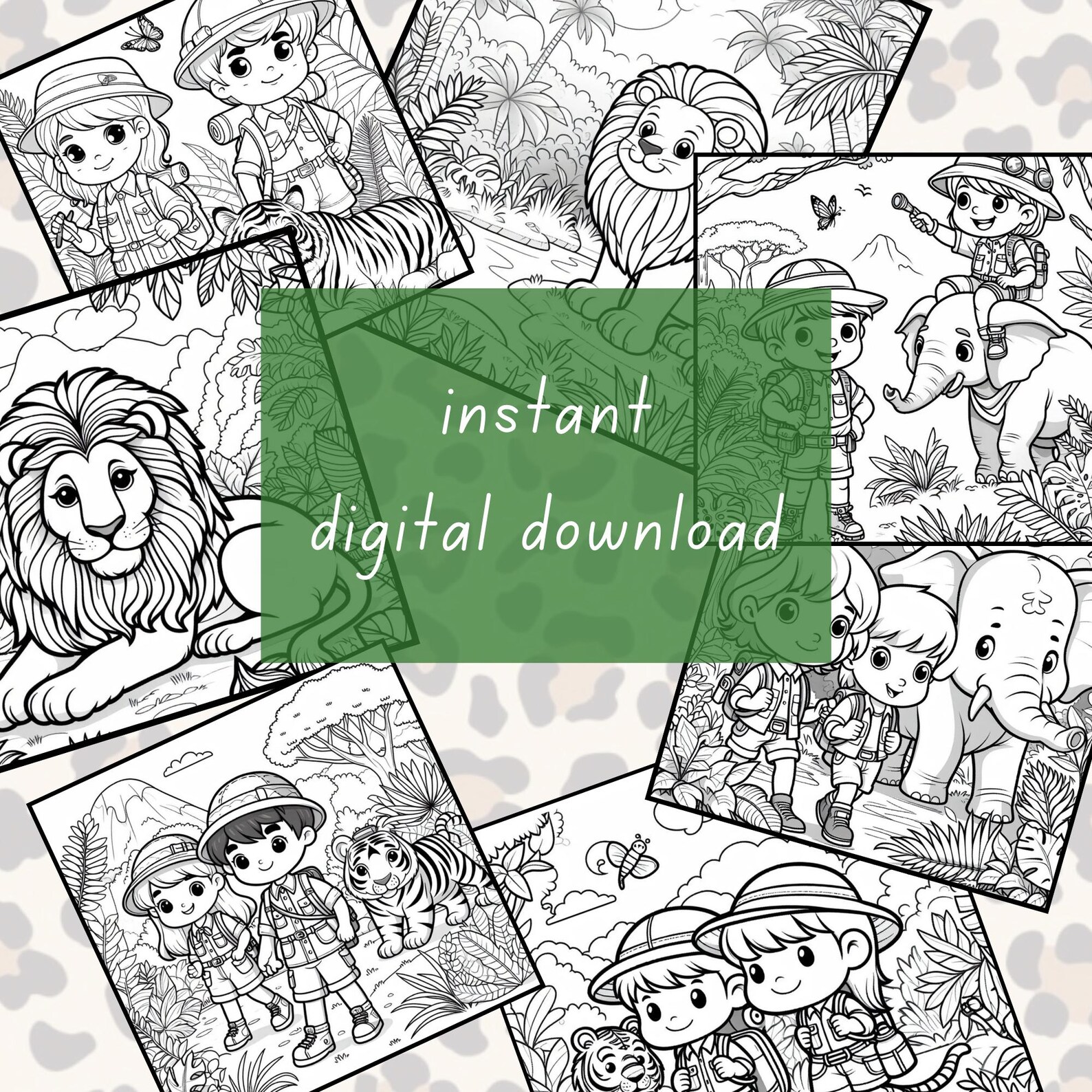 In the Jungle Colouring Pages | 7 Jungle Colouring Pages | Colouring ...