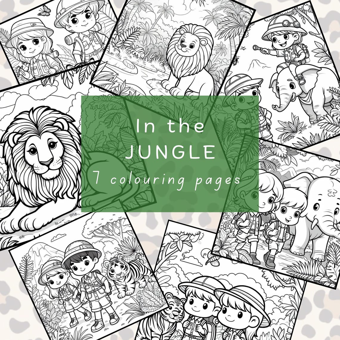 In the Jungle Colouring Pages 7 Jungle Colouring Pages Colouring Pages ...
