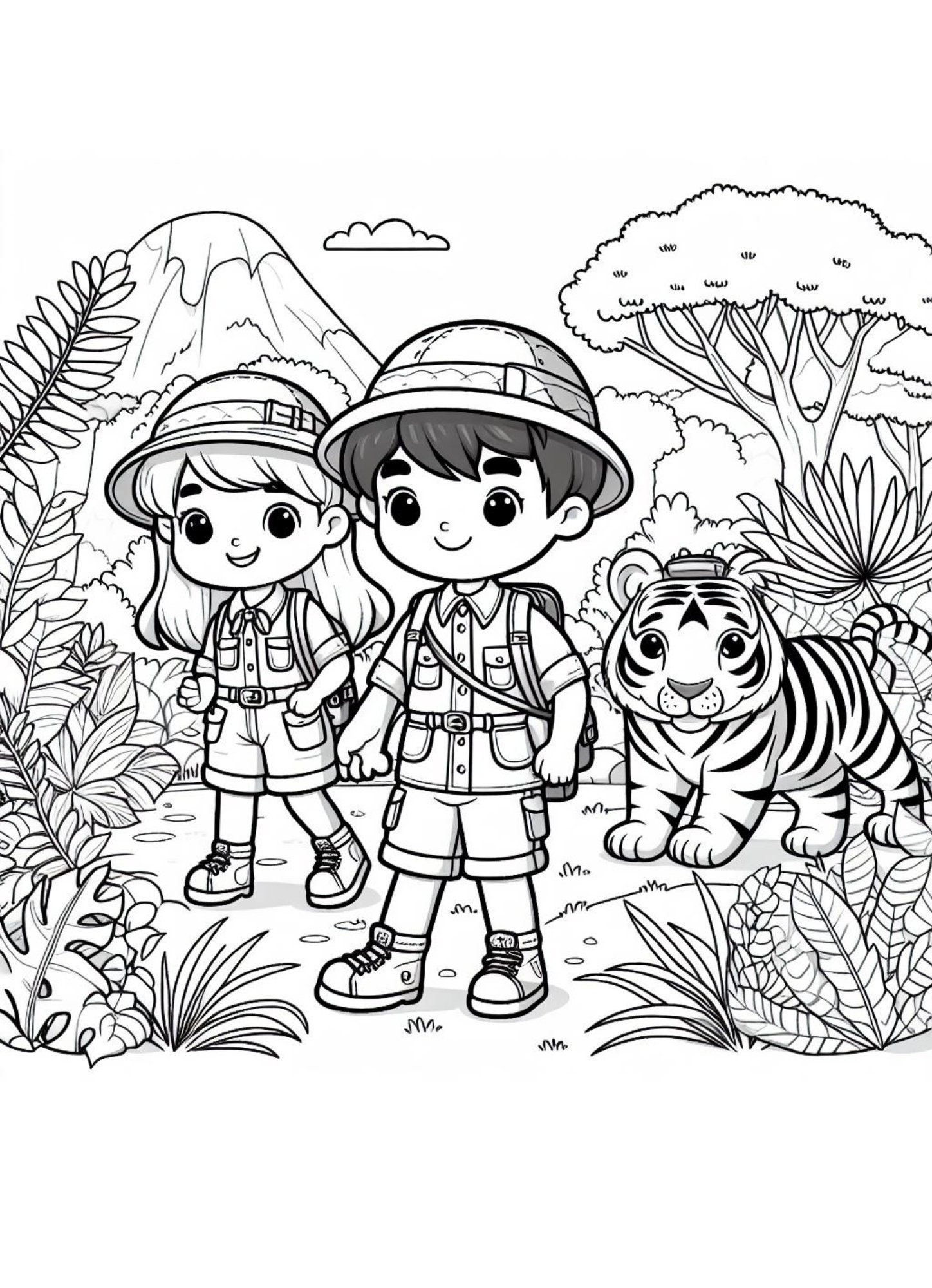 In the Jungle Colouring Pages 7 Jungle Colouring Pages Colouring Pages ...