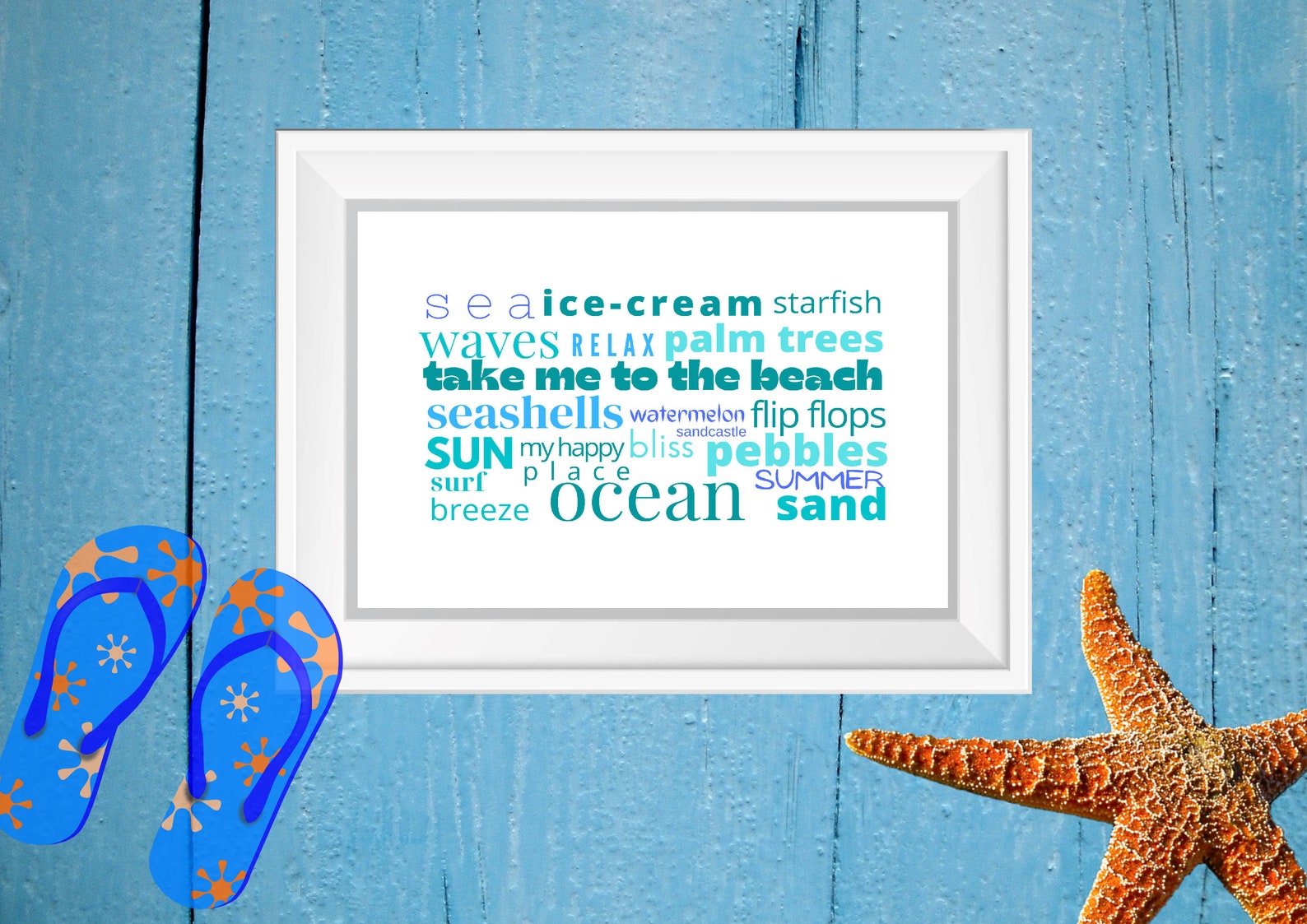 Beach Ocean Printable Wall Art Take Me to the Beach Wall Decor Beach ...