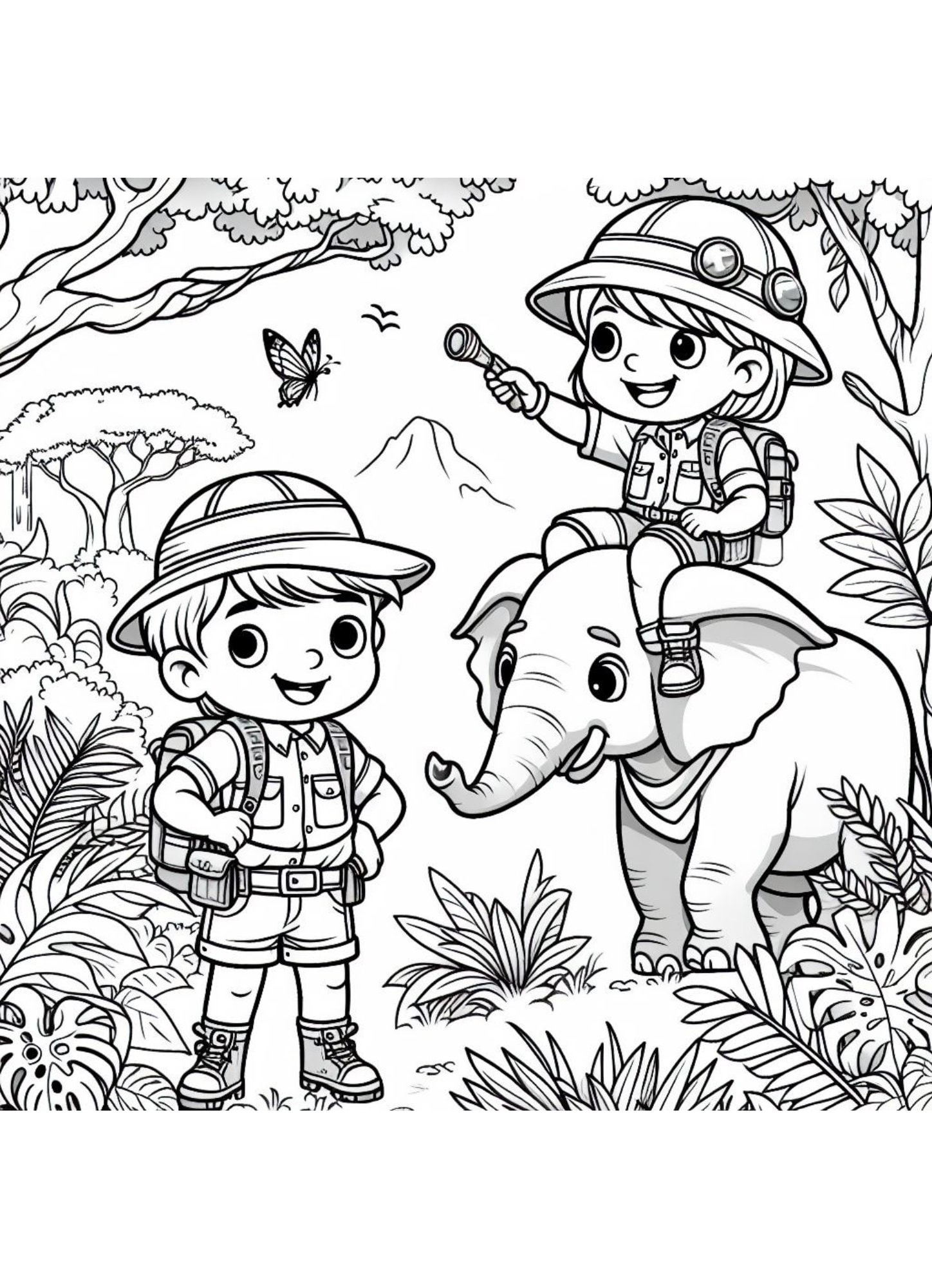 In the Jungle Colouring Pages 7 Jungle Colouring Pages Colouring Pages ...