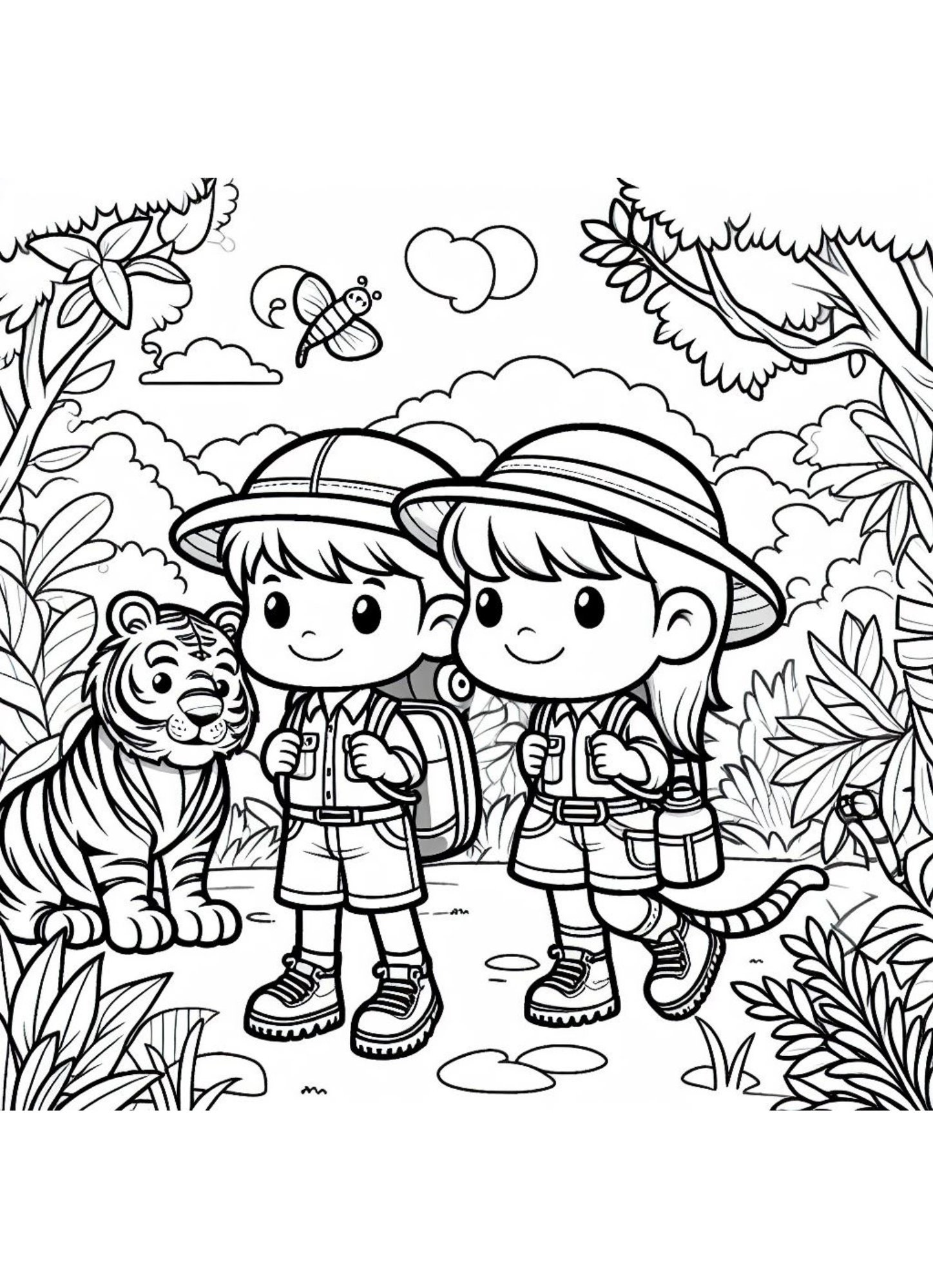 In the Jungle Colouring Pages 7 Jungle Colouring Pages Colouring Pages ...