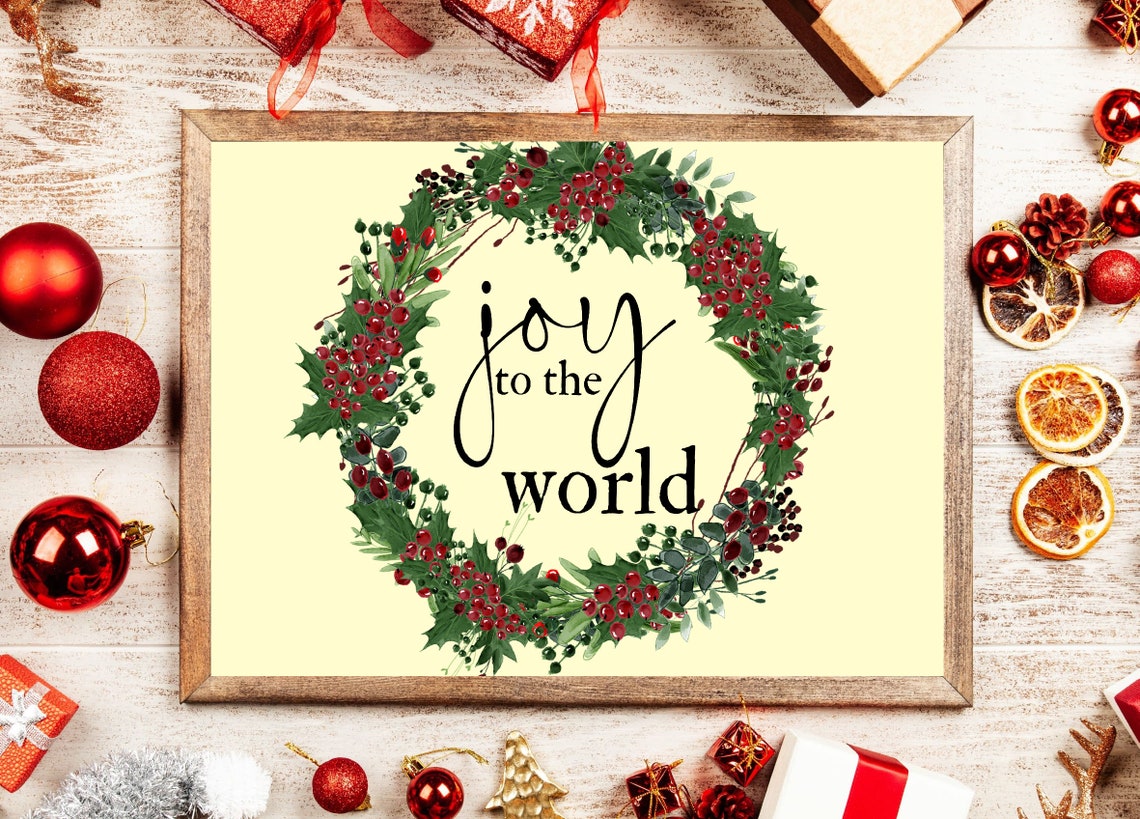 Joy to the World Wall Decor Farmhouse Christmas Decor - Etsy
