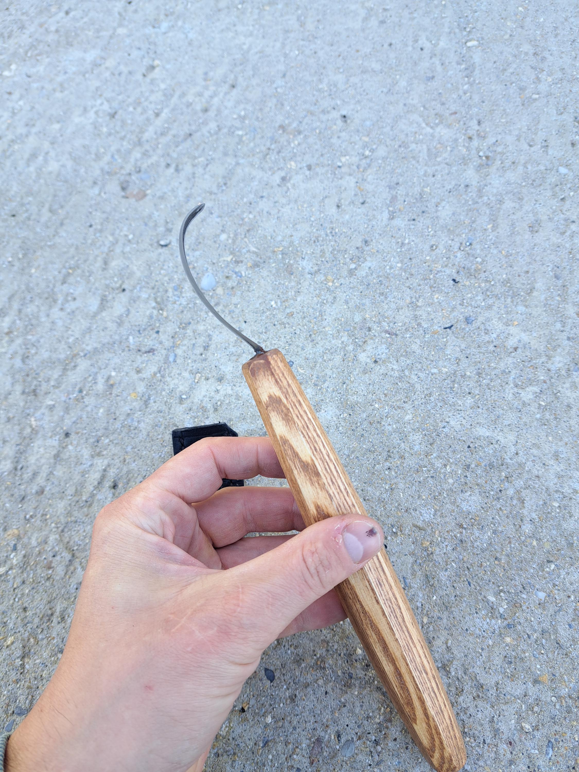 Carving Tool / Concave Hook Knife RIGHT-HANDED / Carving Knife / Sloyd ...