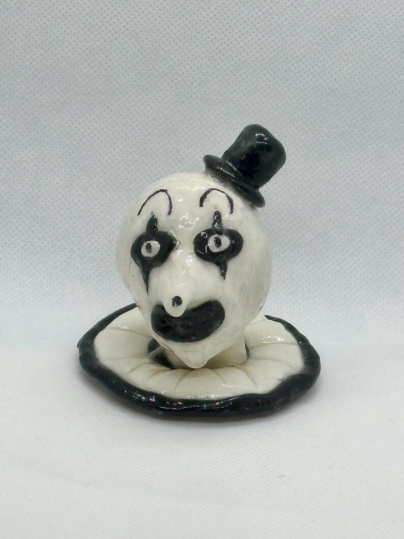 Terrifier Art the Clown Figural Head Bust 2.25 Polymer Clay Figurine ...