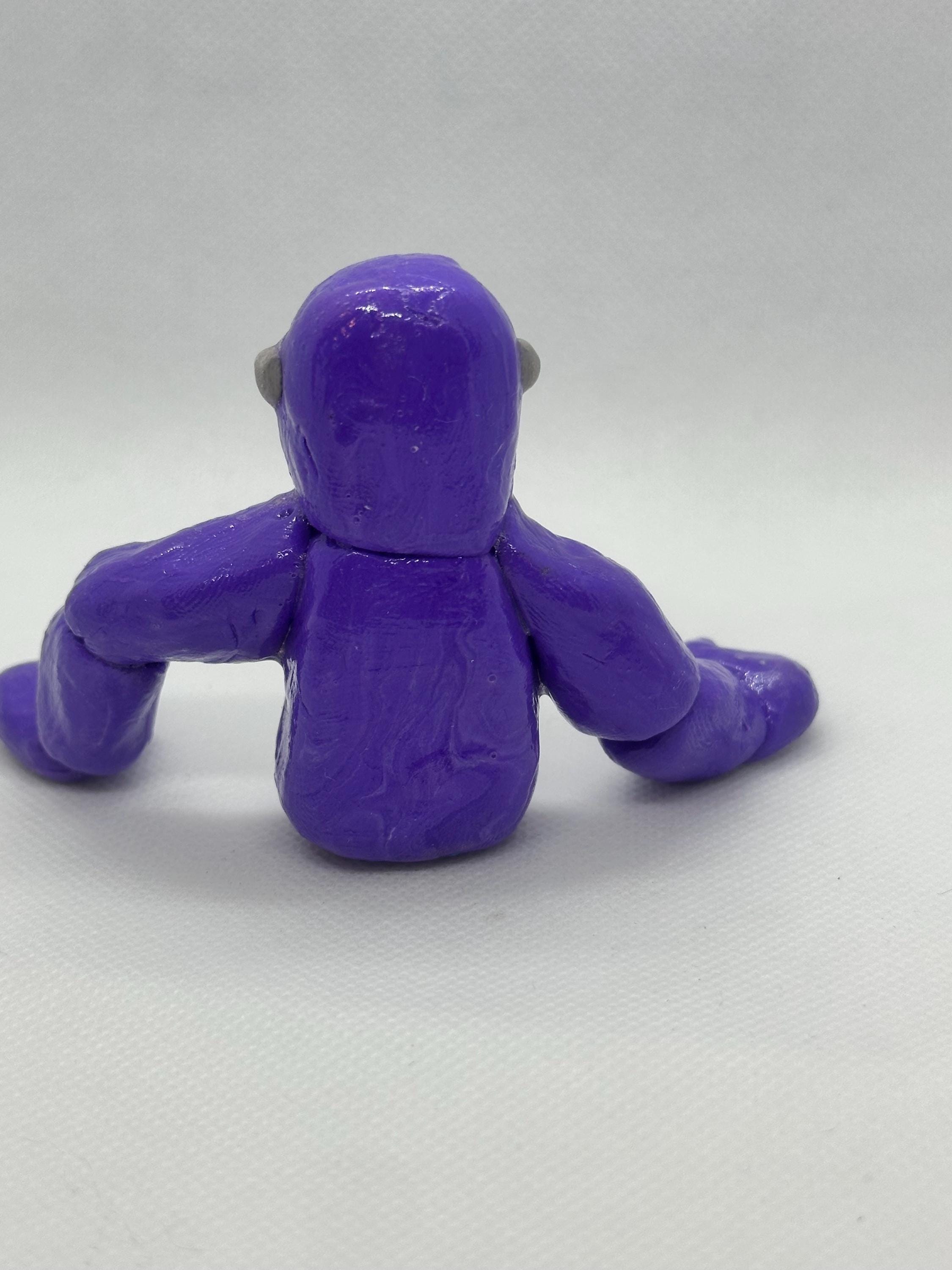 Gorilla Tag Purple Gorilla 2” Polymer Clay Figurine Custom Handmade ...