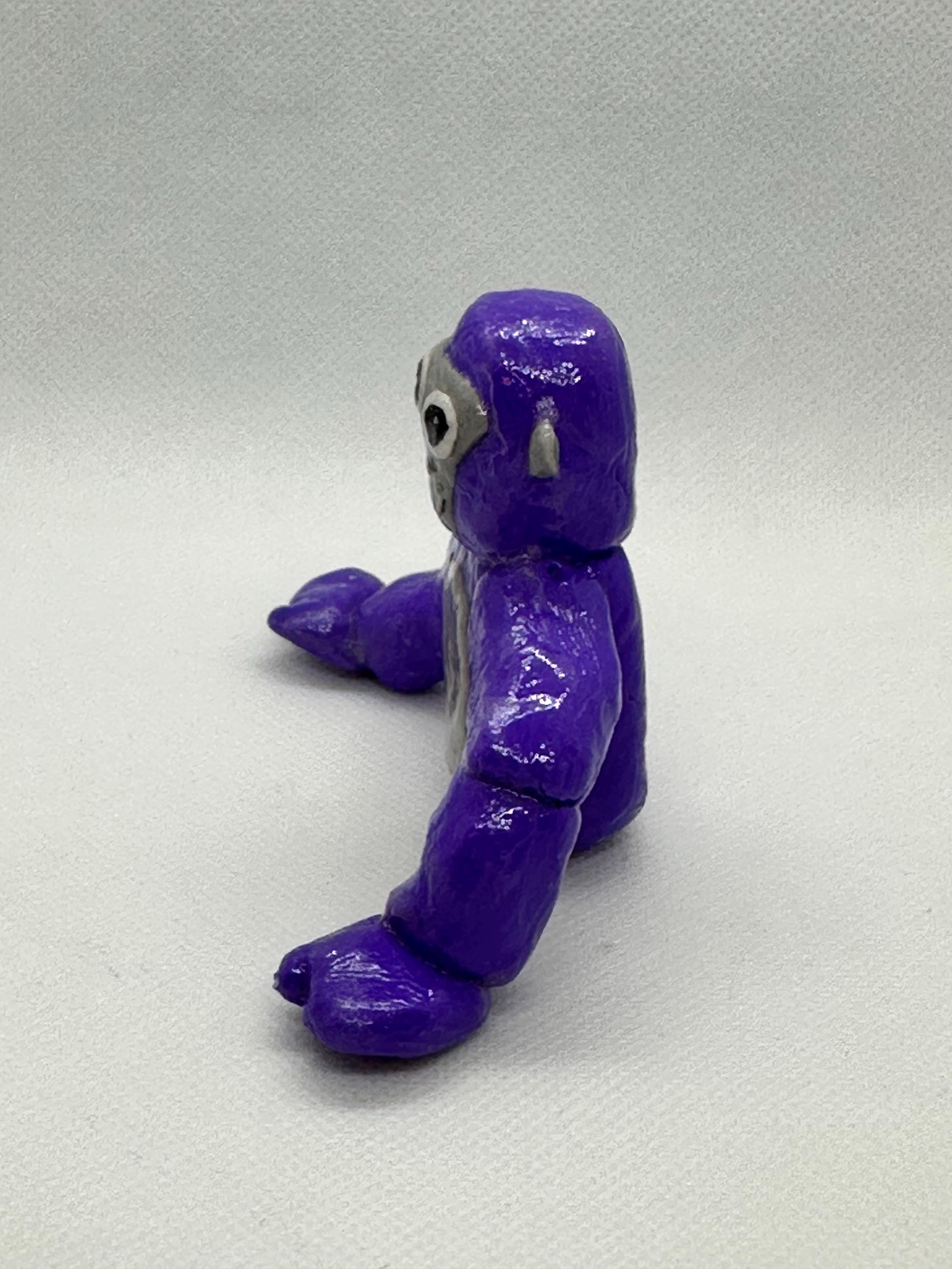 Gorilla Tag Purple Gorilla 2” Polymer Clay Figurine Custom Handmade ...