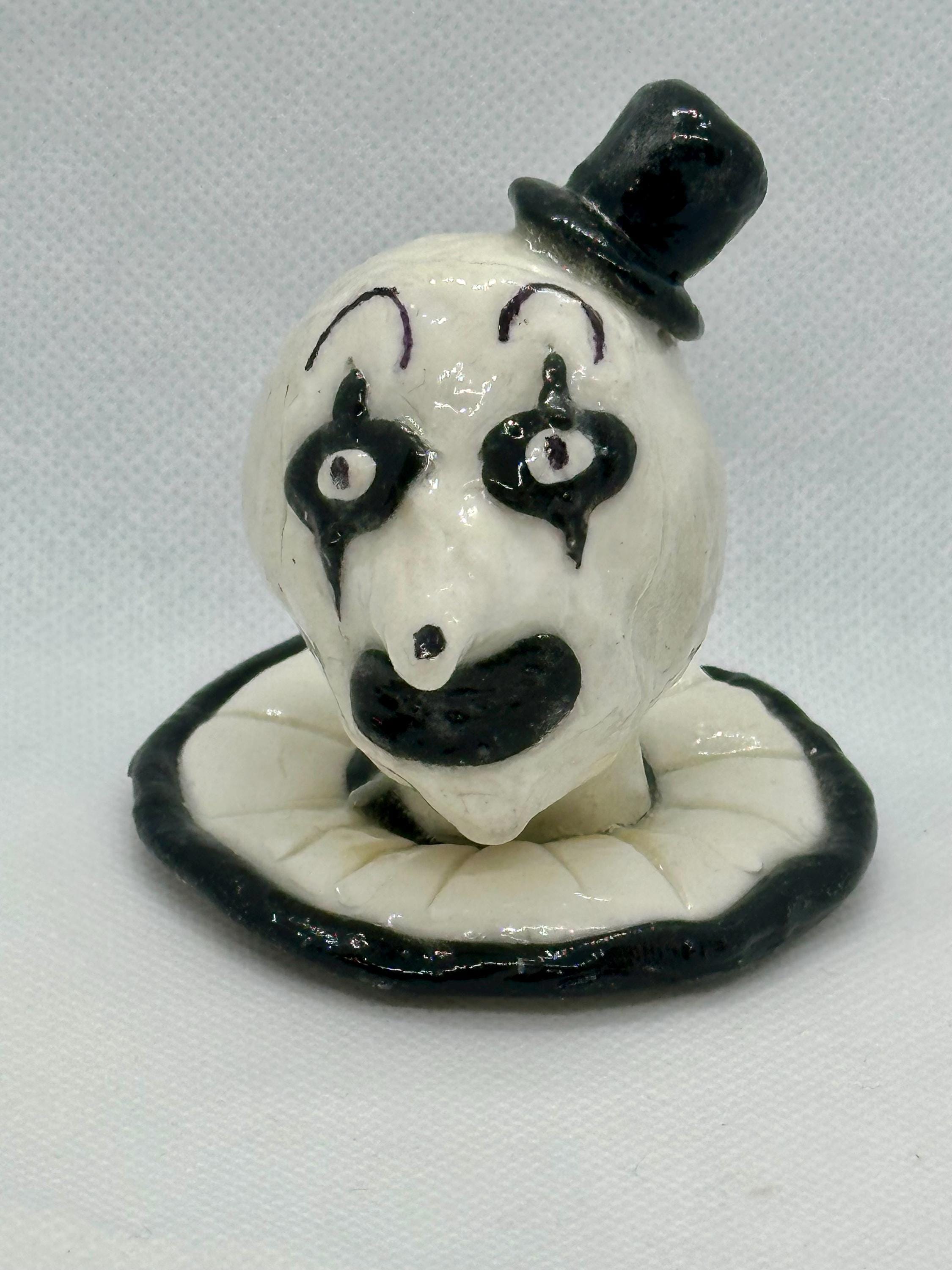 Terrifier Art the Clown Figural Head Bust 2.25 Polymer Clay Figurine ...