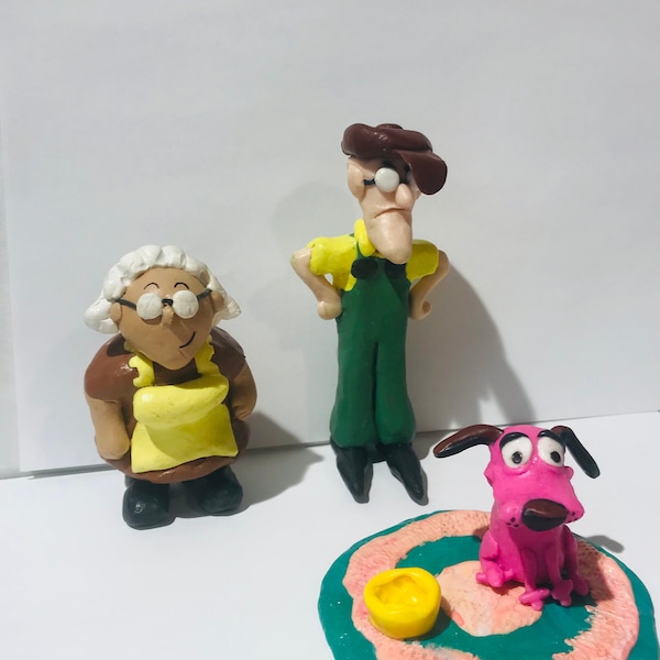 Courage the Cowardly Dog Figurine - Etsy