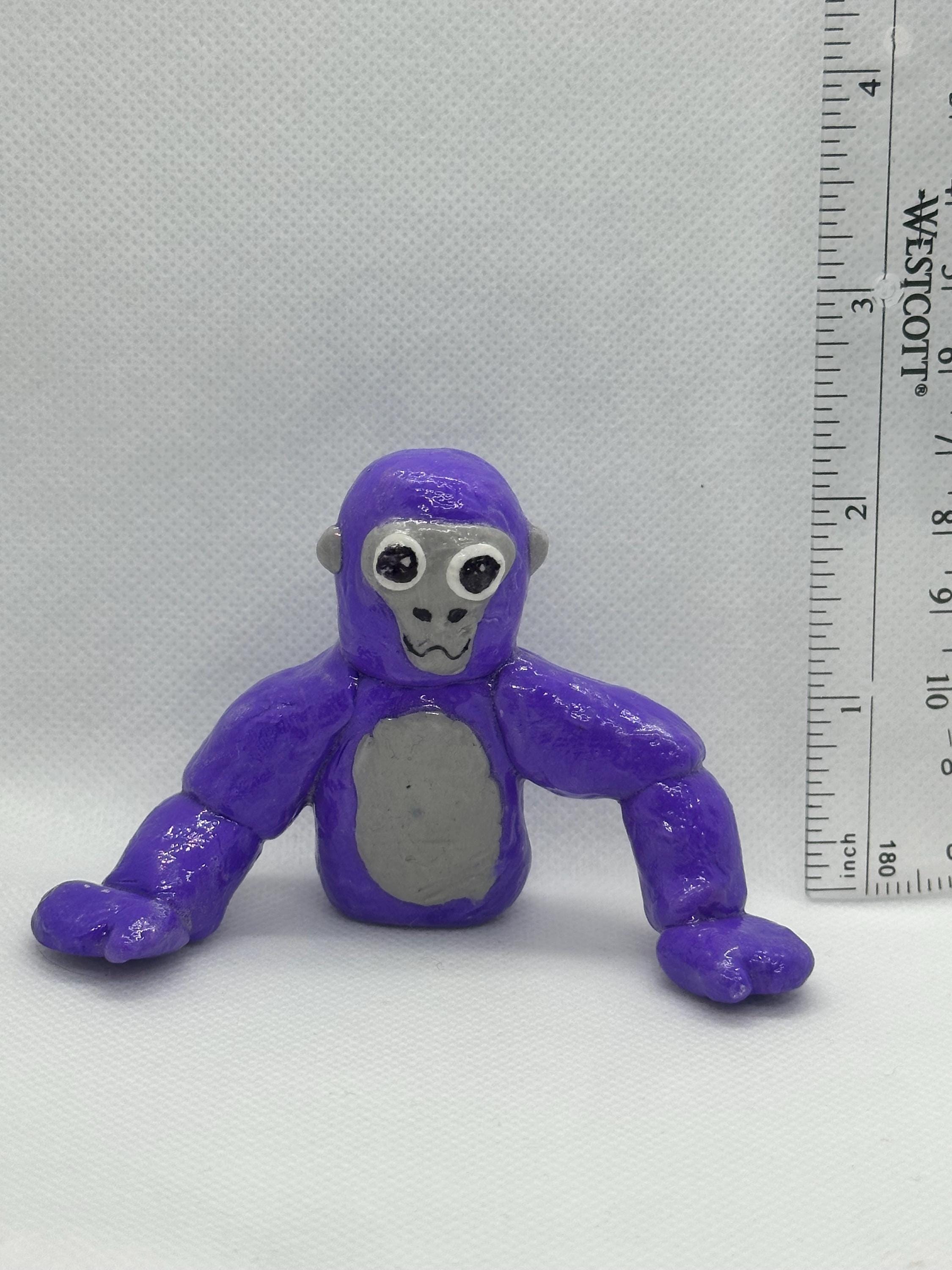 Gorilla Tag Purple Gorilla 2” Polymer Clay Figurine Custom Handmade ...