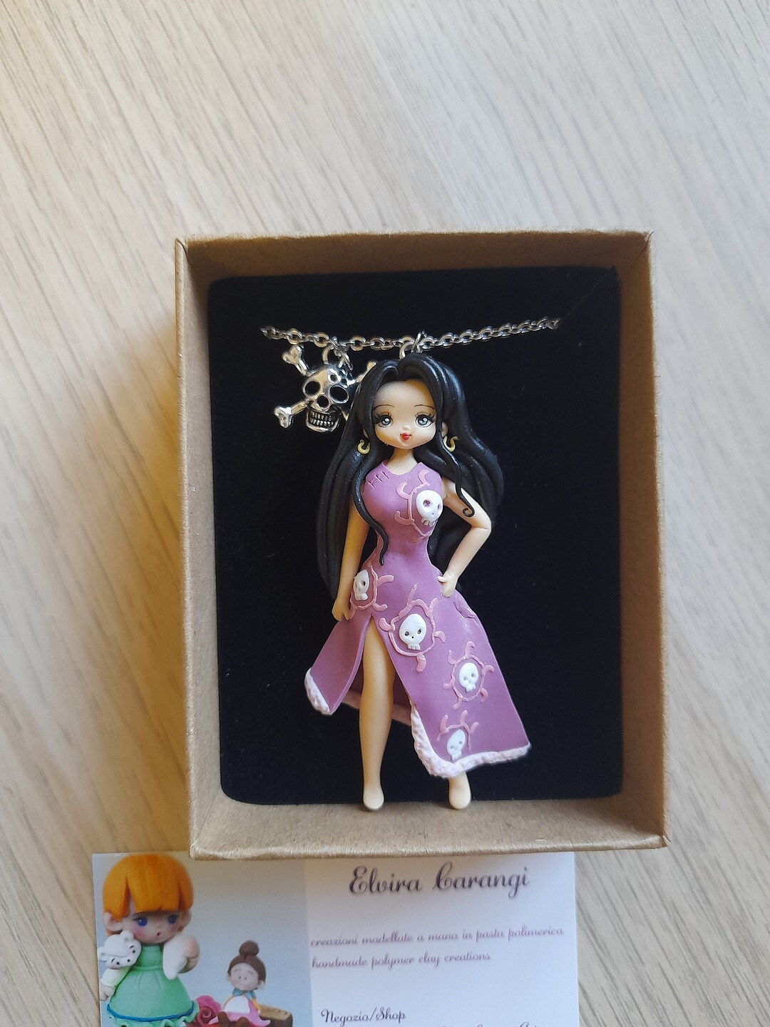 Necklace Necklace Boa Hancock Anime Manga Clay Fimovintage Nerd Jewelry ...