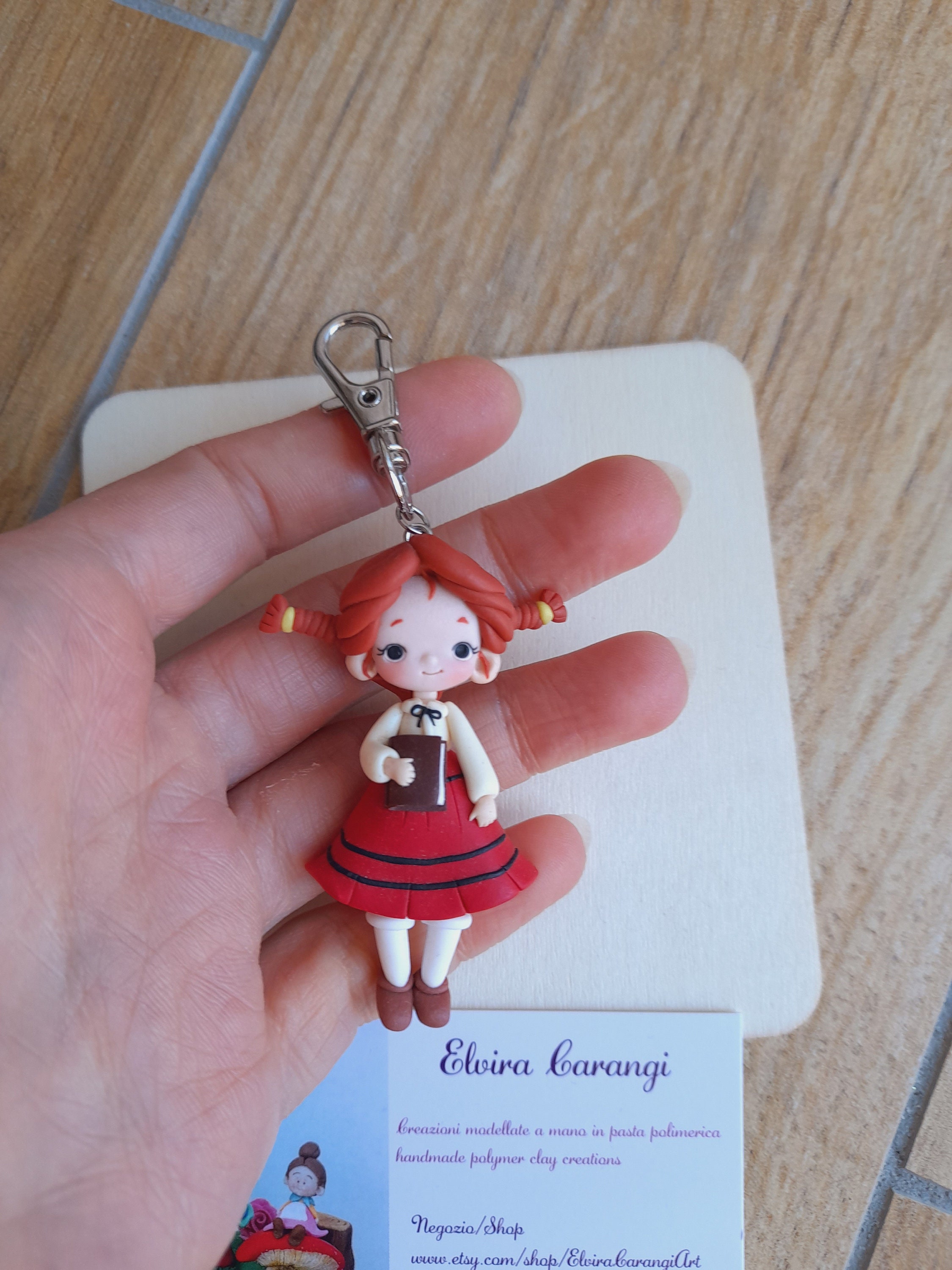 Keychain Keychain Anime Fanart Clay Fimo Polymer Clay - Etsy