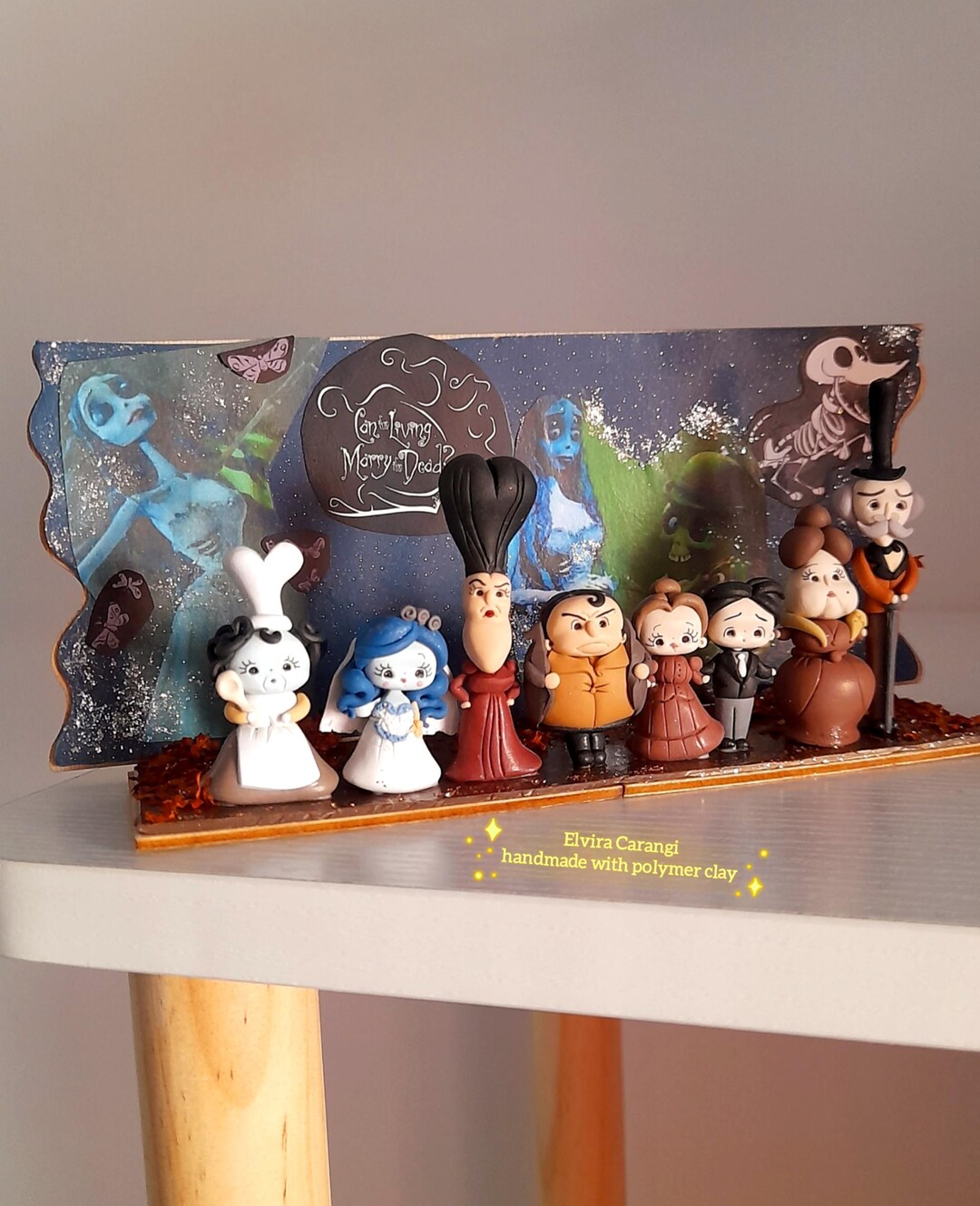 Diorama Corpse Bride Corpse Bride Emily Polymer Clay Fimo Handmade ...